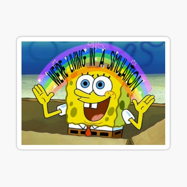 "Simulation " Sticker for Sale by Art-by-Mary | Redbubble