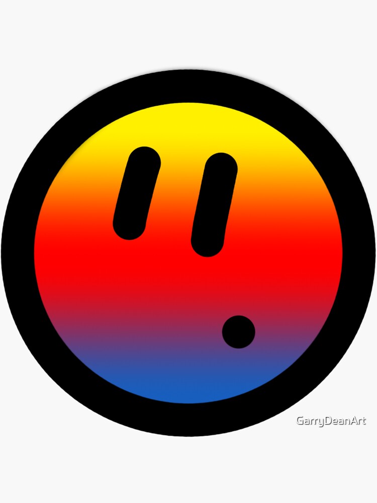 "Rainbow Smiley" Sticker by GarryDeanArt | Redbubble