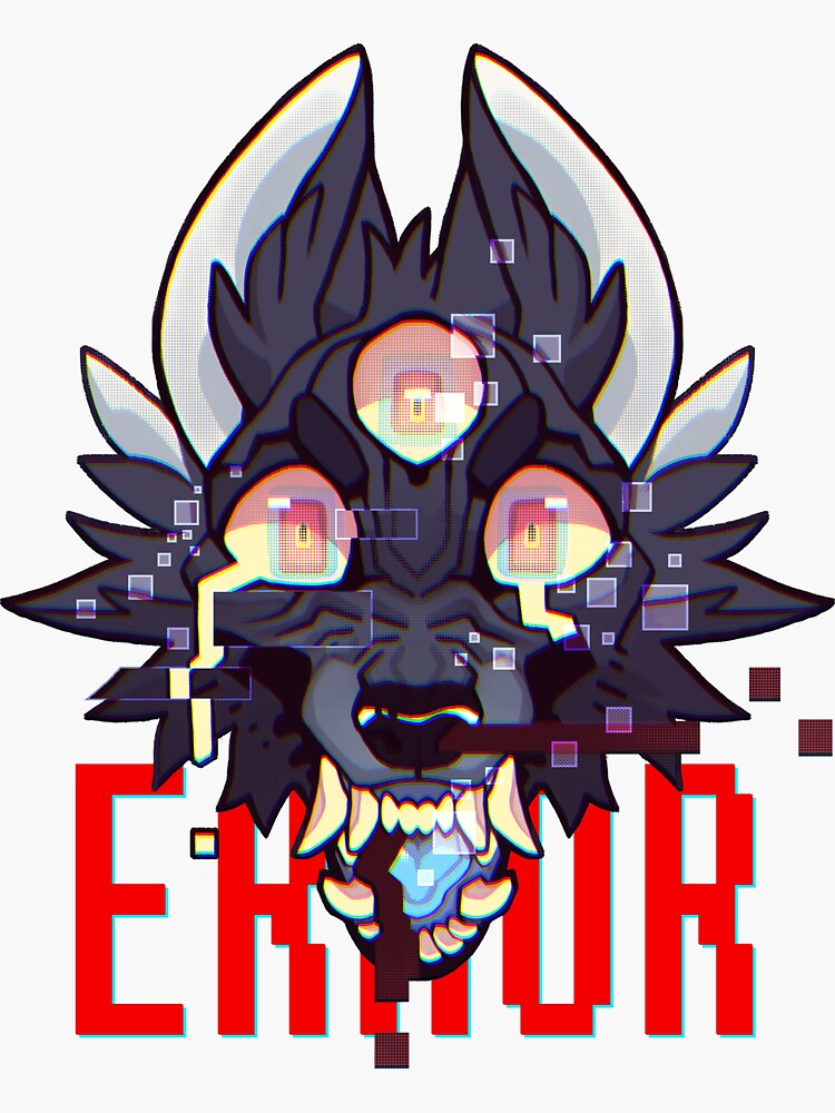 "ERROR" Sticker for Sale by LiLaiRasShop | Redbubble