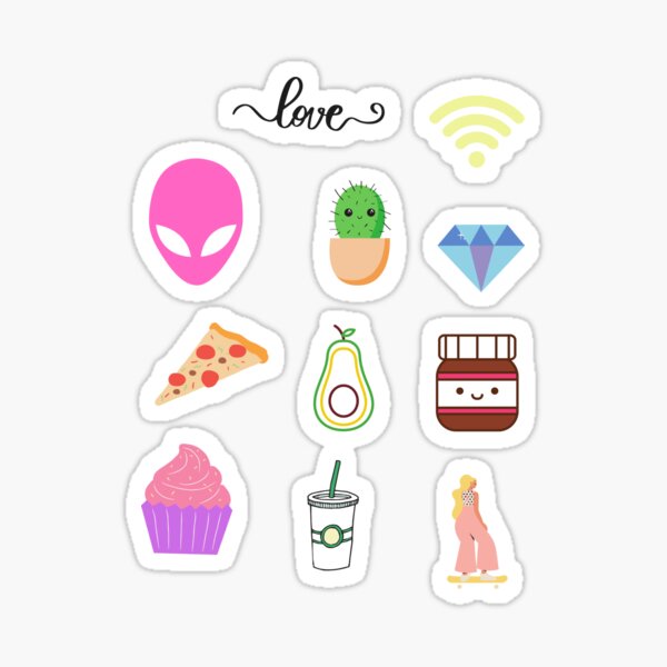 "Cute aesthetic pack" Sticker for Sale by SpicyCherrys | Redbubble
