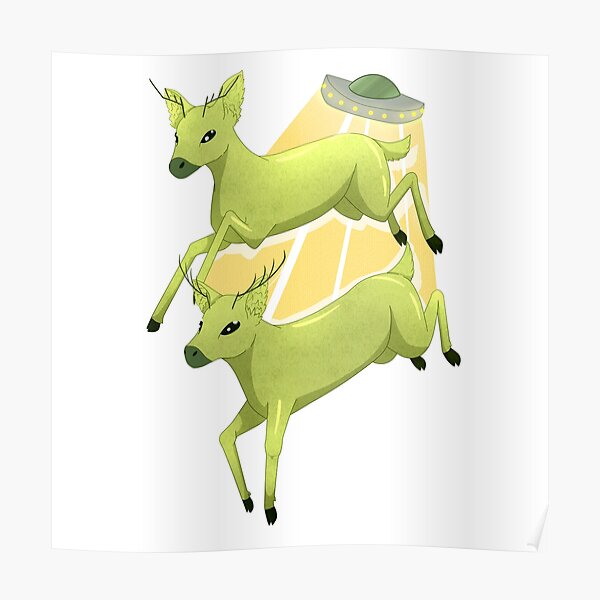 "Alien Deer" Poster by GothicGeekArt | Redbubble