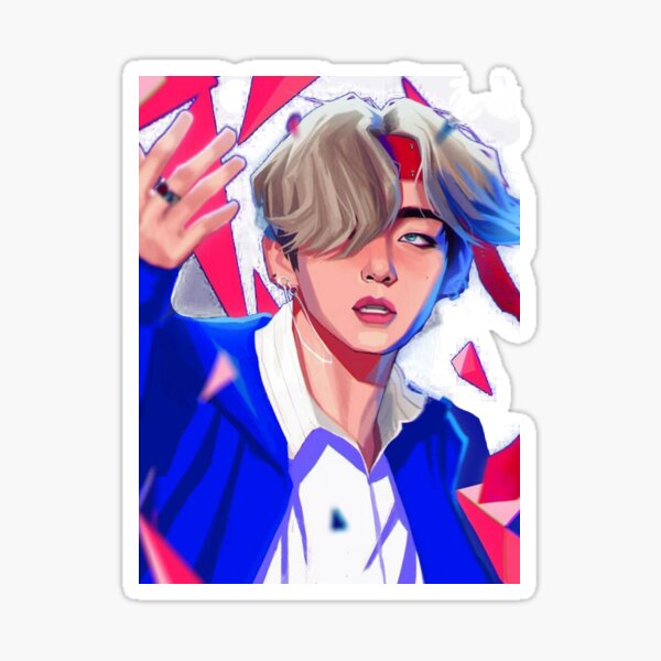 "BTS-V" Sticker for Sale by Goodish | Redbubble