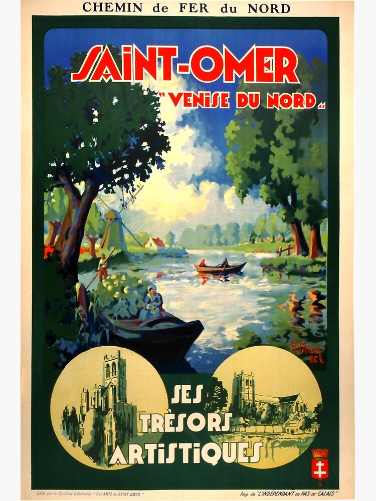 "Saint Omer retro poster" Poster by CorasPosters | Redbubble