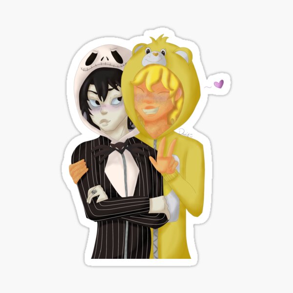 "Solangelo Onesies " Sticker by ThatDrawDavid | Redbubble