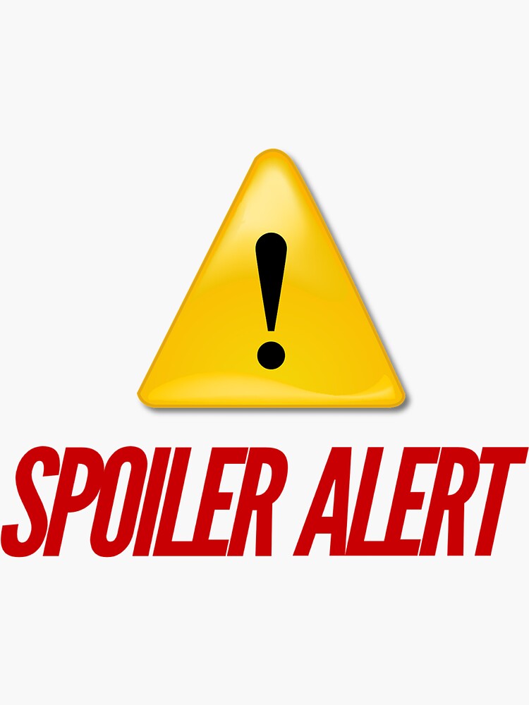 "SPOILER ALERT DESIGN (Avoid having spoilers) Caution " Sticker for ...