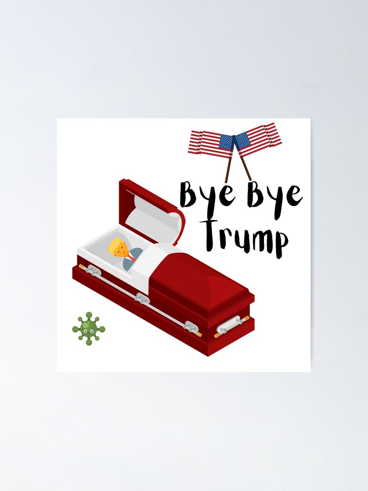 "bye bye donald trump" Poster for Sale by infinity-khd | Redbubble
