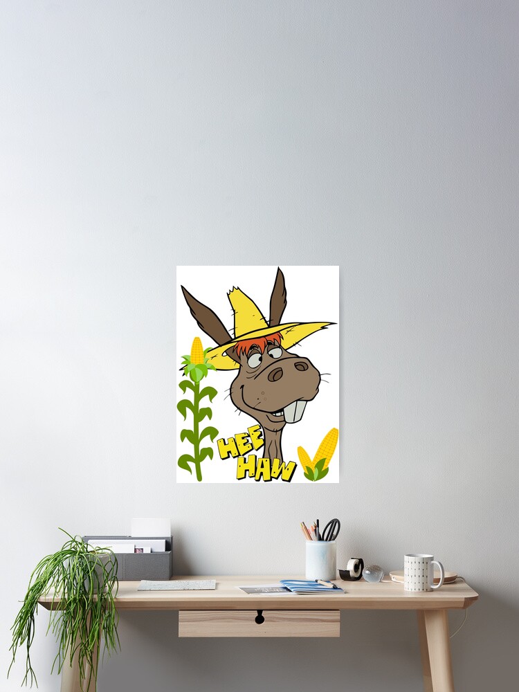 "Hee Haw Donkey Vintage" Poster for Sale by BENTANIA | Redbubble