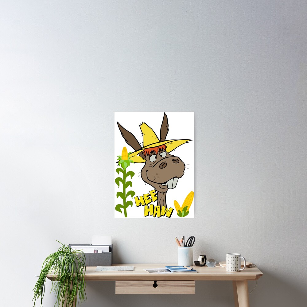 "Hee Haw Donkey Vintage" Poster for Sale by BENTANIA | Redbubble