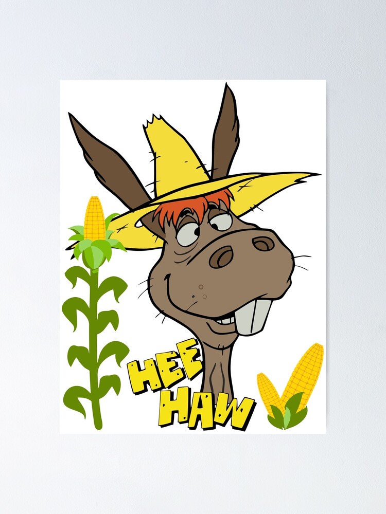 "Hee Haw Donkey Vintage" Poster for Sale by BENTANIA | Redbubble