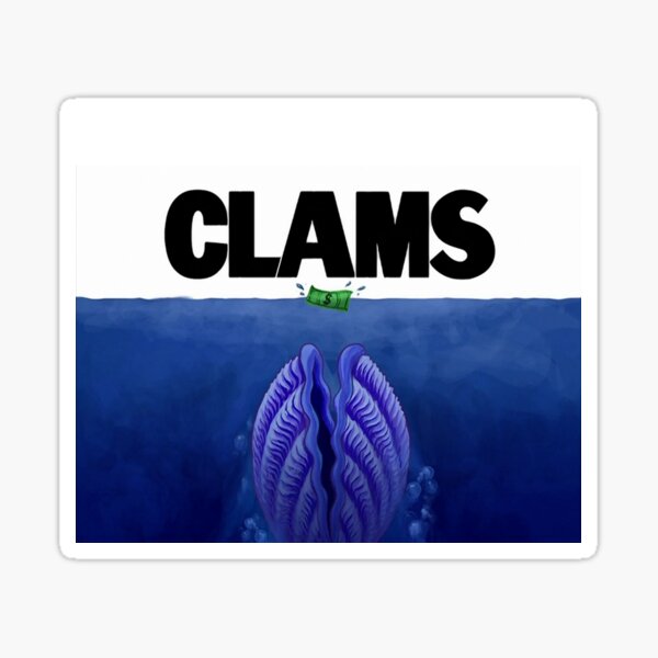 "Spongebob Clams" Sticker for Sale by Get-Geeky | Redbubble