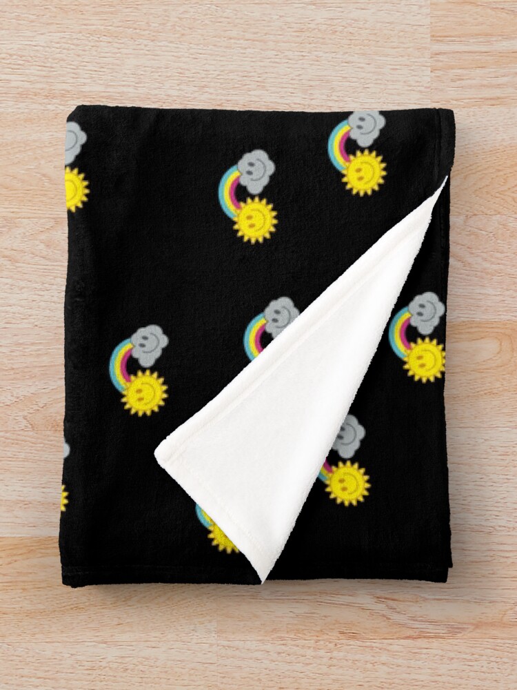 "mcfly happiness rainbow print in black young dumb thrills 2020" Throw ...