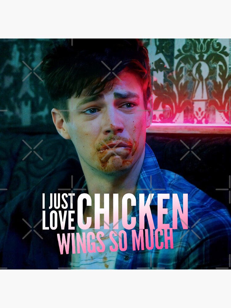 "I just love chicken wings so much - Barry Allen" Sticker for Sale by ...