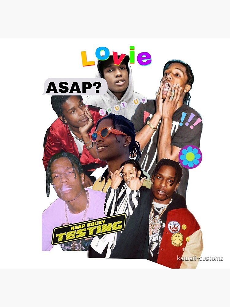 "asap rocky collage" Poster by kawaii-customs | Redbubble