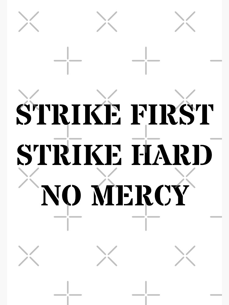 "cobra kai strike first strike hard no mercy " Poster by alanaf1 ...