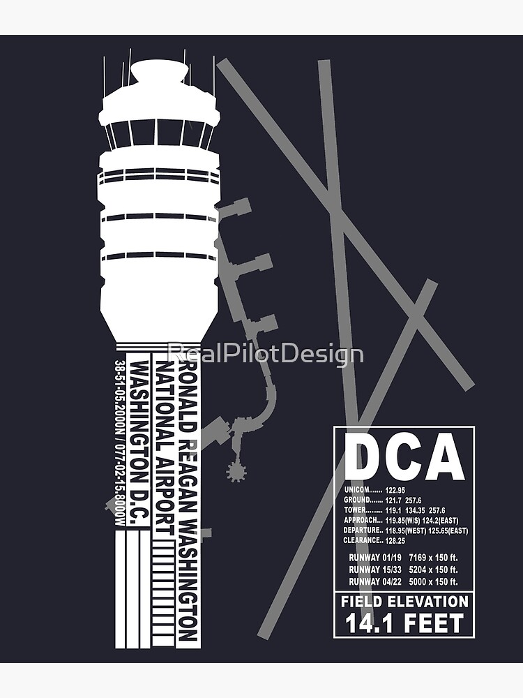 "DCA Air Traffic Control ATC Tower Ronald Reagan Washington National ...