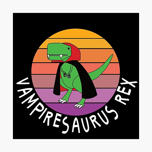 "Vampiresaurus Rex. Vampire t rex dinosaur." Photographic Print by ...