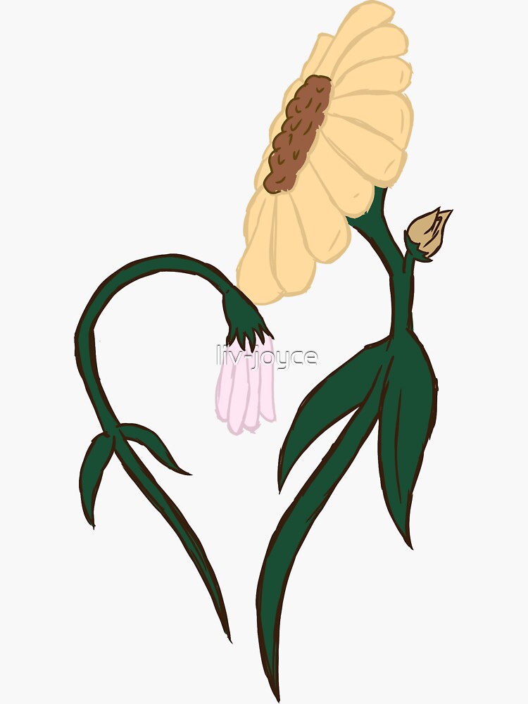 "FLORAL NEDA SYMBOL (transparent background)" Sticker by liv-joyce ...