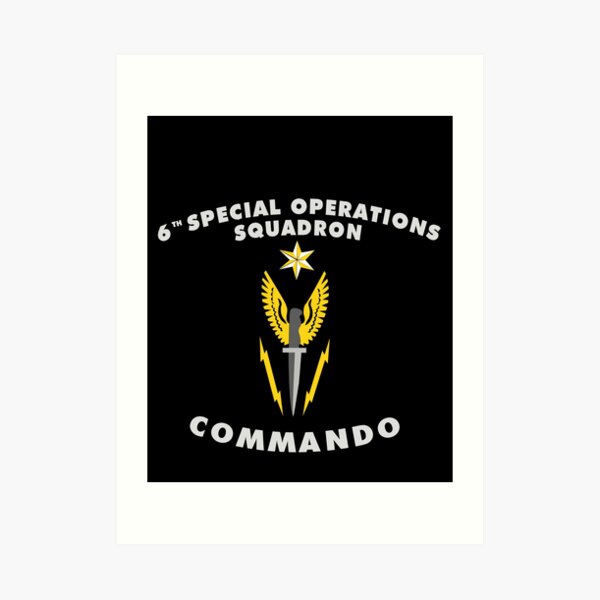 "6th Special Operations Squadron COMMANDO Air Force Squadron USAF" Art ...