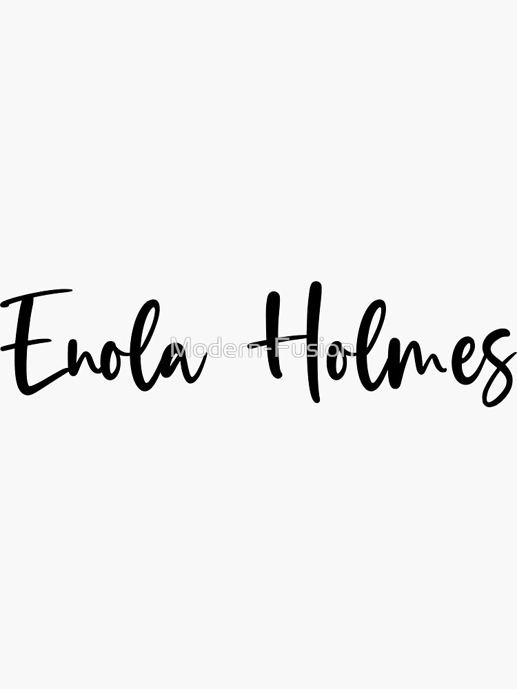 "Enola Holmes Movie" Sticker by Modern-Fusion | Redbubble