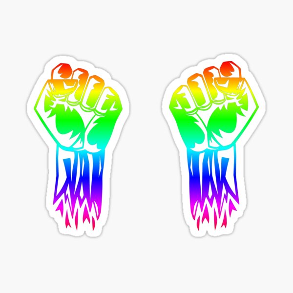 "BLM Symbol BLM Fist Protests " Sticker for Sale by GloriousMess ...