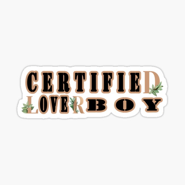 "certified lover boy" Sticker for Sale by ikakuzou | Redbubble
