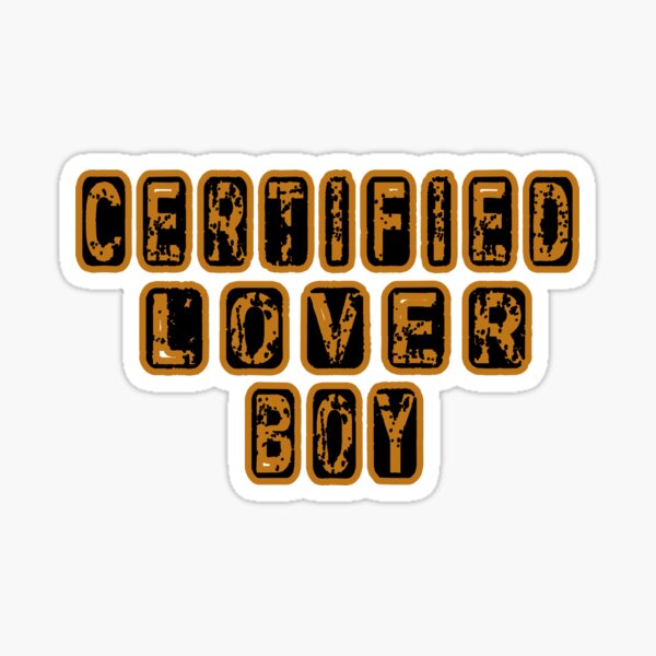 " certified lover boy" Sticker for Sale by ikakuzou | Redbubble