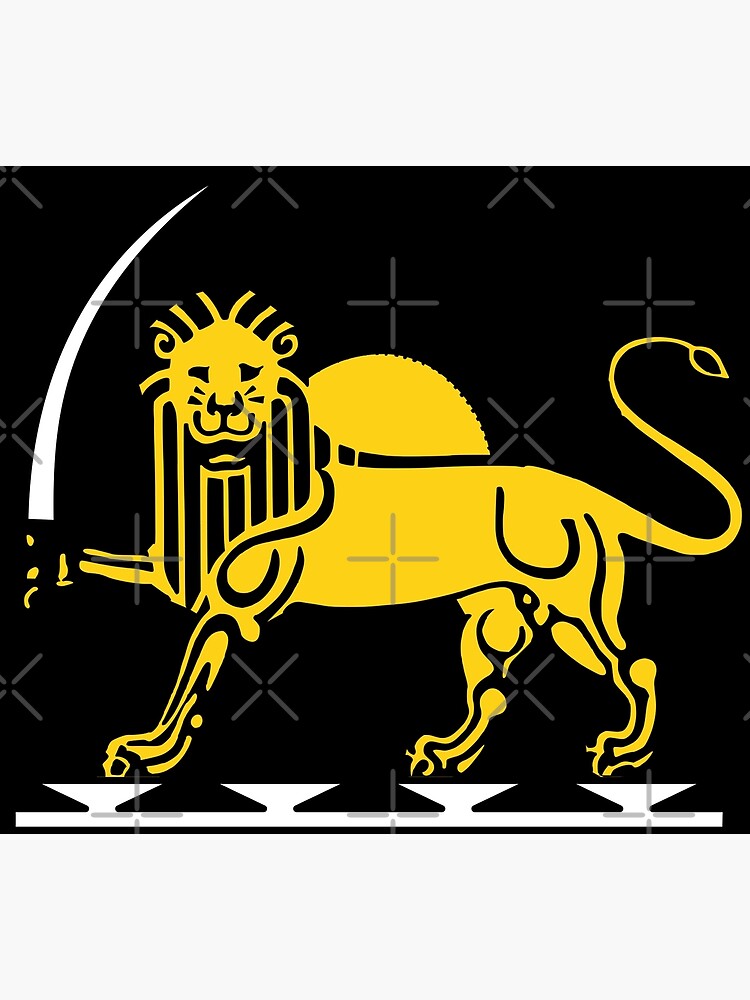 Lámina fotográfica «El emblema oficial del león y el sol estandarizados ...