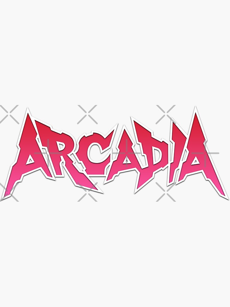 "Arcadia Magazine Logo" Sticker for Sale by RubenCRM | Redbubble
