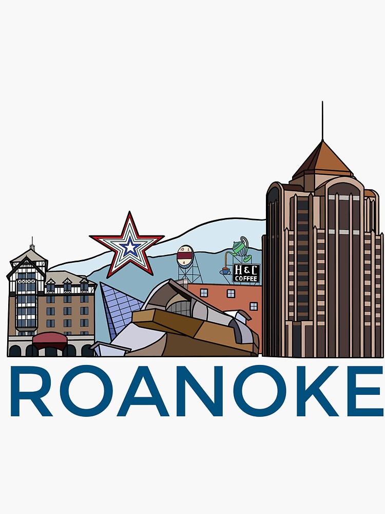 "Roanoke, Virginia" Sticker for Sale by jay-dub17 | Redbubble