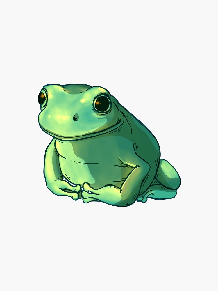 "Polite Frog" Sticker for Sale by awesomegerog | Redbubble