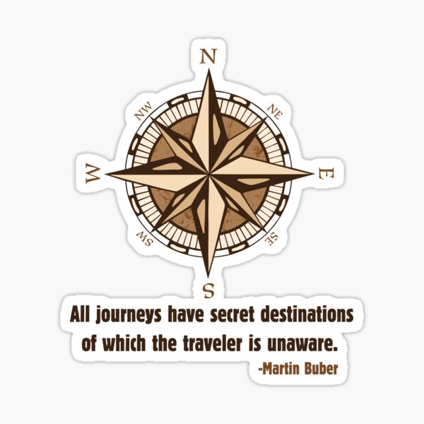 "Hiker Wisdom - Martin Buber" Sticker by jeastphoto | Redbubble