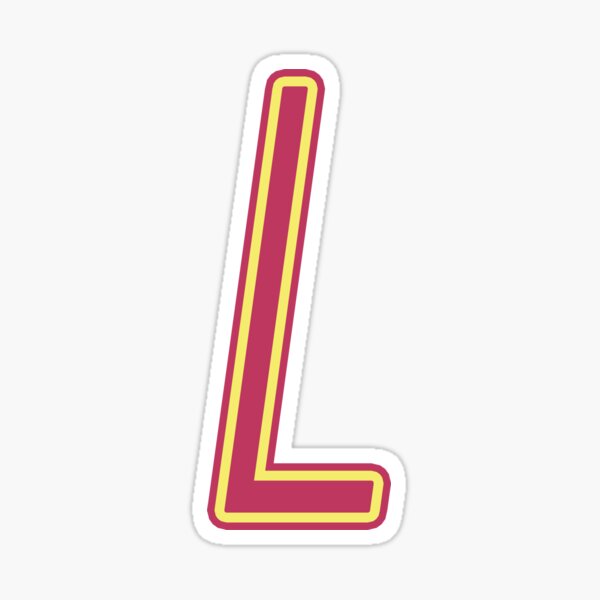 "Letter L" Sticker for Sale by CatieeBee | Redbubble
