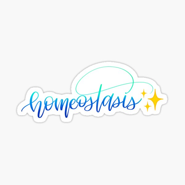 "Colored Homeostasis with sparkle" Sticker for Sale by a-sticker-shop ...