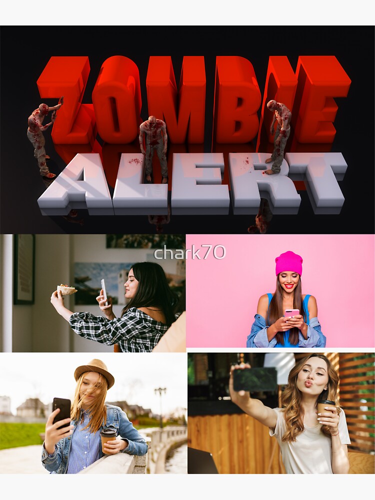 "Zombie Alert" Sticker for Sale by chark70 | Redbubble