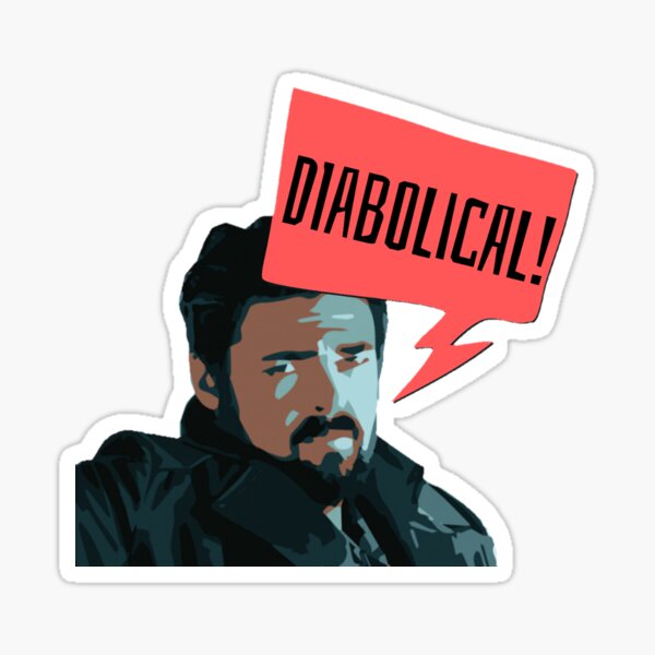 "Billy Butcher-'DIABOLICAL '" Sticker von MattWyne | Redbubble