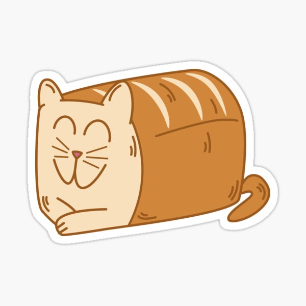 "Cute cat loaf" Sticker for Sale by olivierbradette | Redbubble