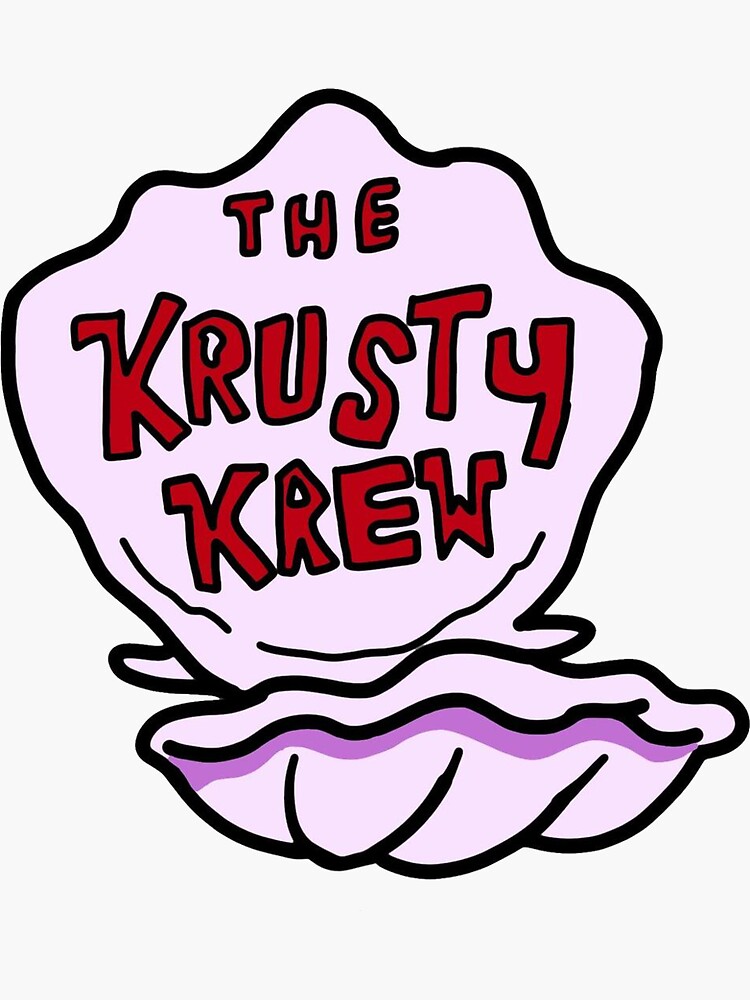 "Krusty Krew Badge" Sticker for Sale by LaceyLHuey | Redbubble