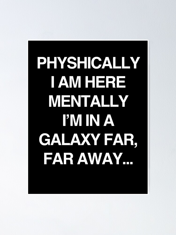 "Galaxy Far Far Away" Poster for Sale by Mariapuraranoai | Redbubble