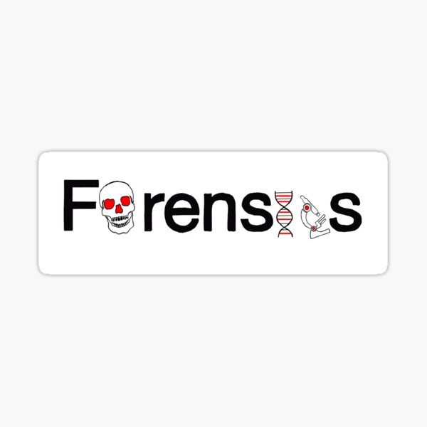 "Forensic science " Sticker by kayymorgg | Redbubble