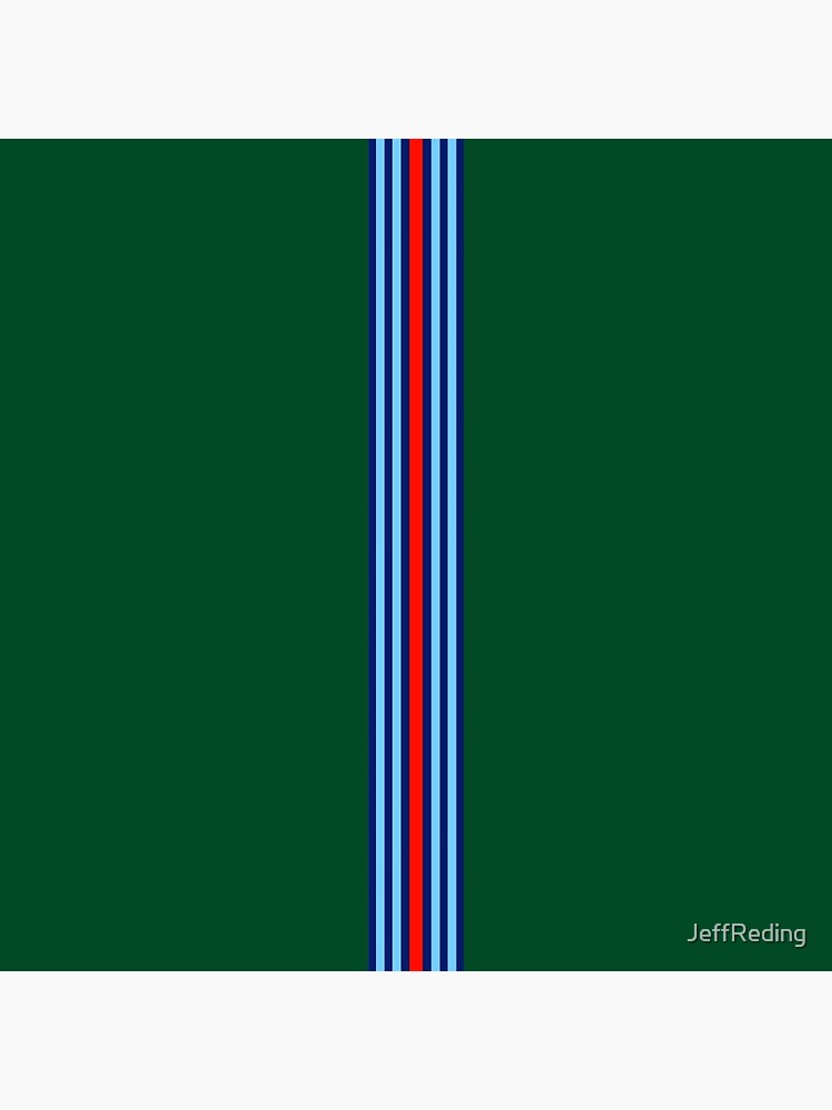 "Racing Stripes British Racing Green Background" Poster for Sale by ...