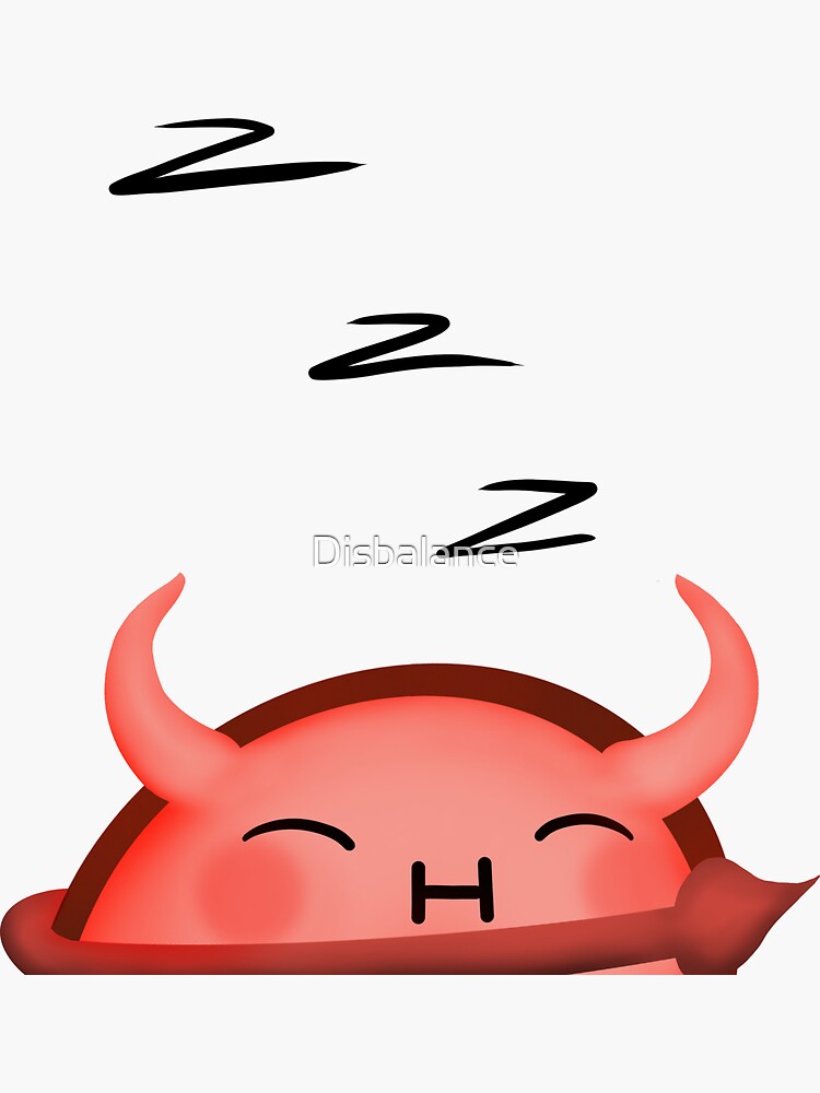 "sleeping demonic potato" Sticker for Sale by Disbalance | Redbubble