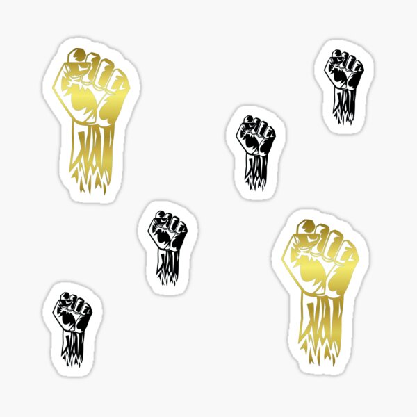 "BLM Symbol BLM Fist Protests Sticker Packs " Sticker for Sale by ...