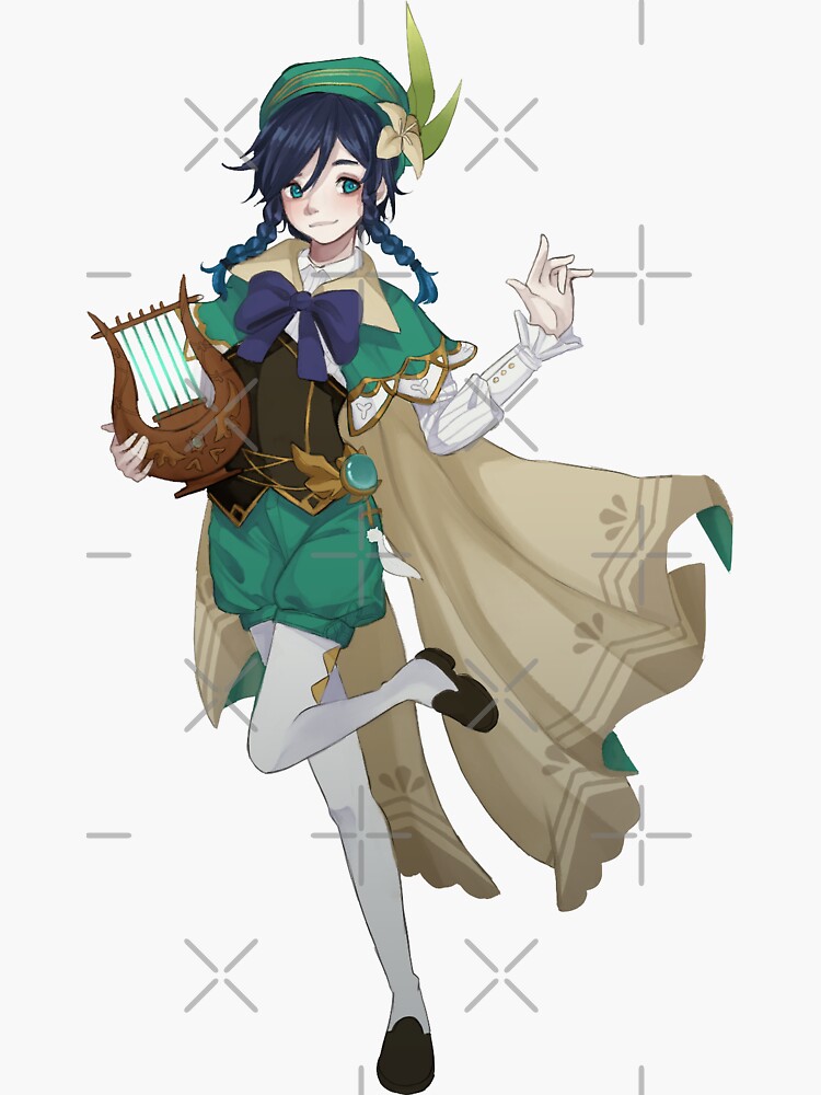 "Genshin Impact | Venti " Sticker for Sale by Kostopher | Redbubble