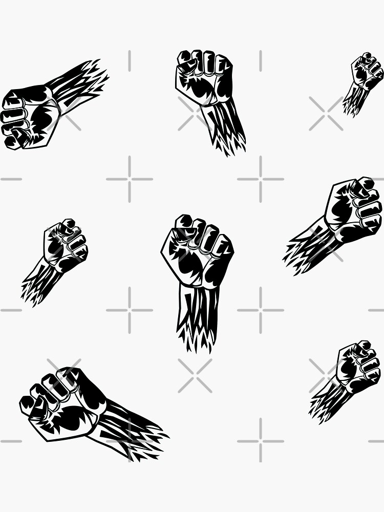 "Sticker Packs BLM Symbol BLM Fist Protests " Sticker for Sale by ...