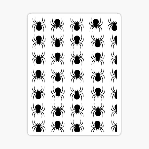 "Black Spiders" Sticker for Sale by IceboxArt | Redbubble