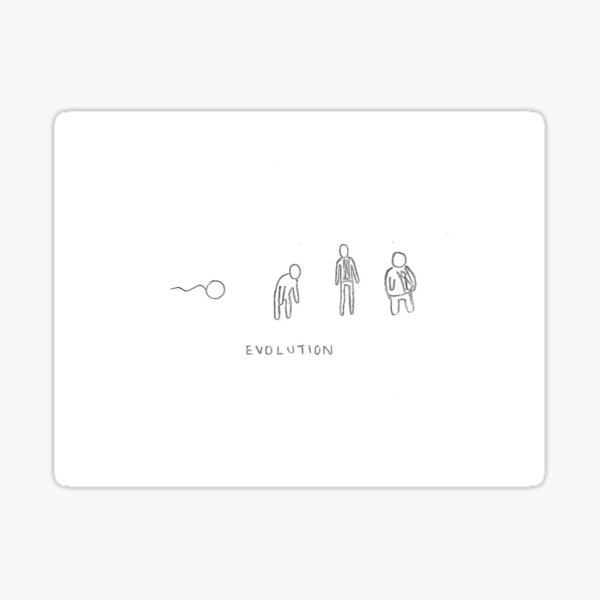 "Evolution" Sticker for Sale by CanaryCreme | Redbubble