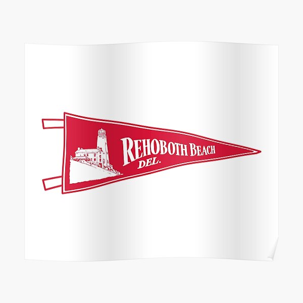"Rehoboth Beach Pennant" Poster for Sale by zsonn | Redbubble