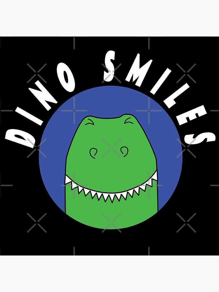 "Dino smiles. A T rex with the biggest smile" Poster for Sale by ...