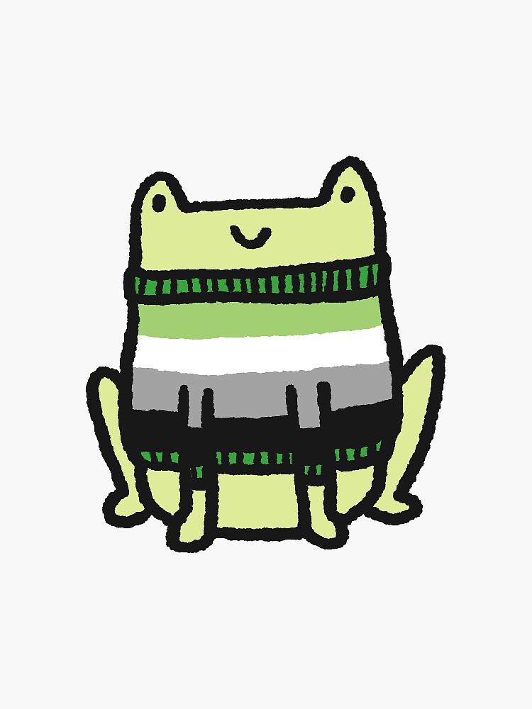 "Aro Frog " Sticker by dragondoodleart | Redbubble