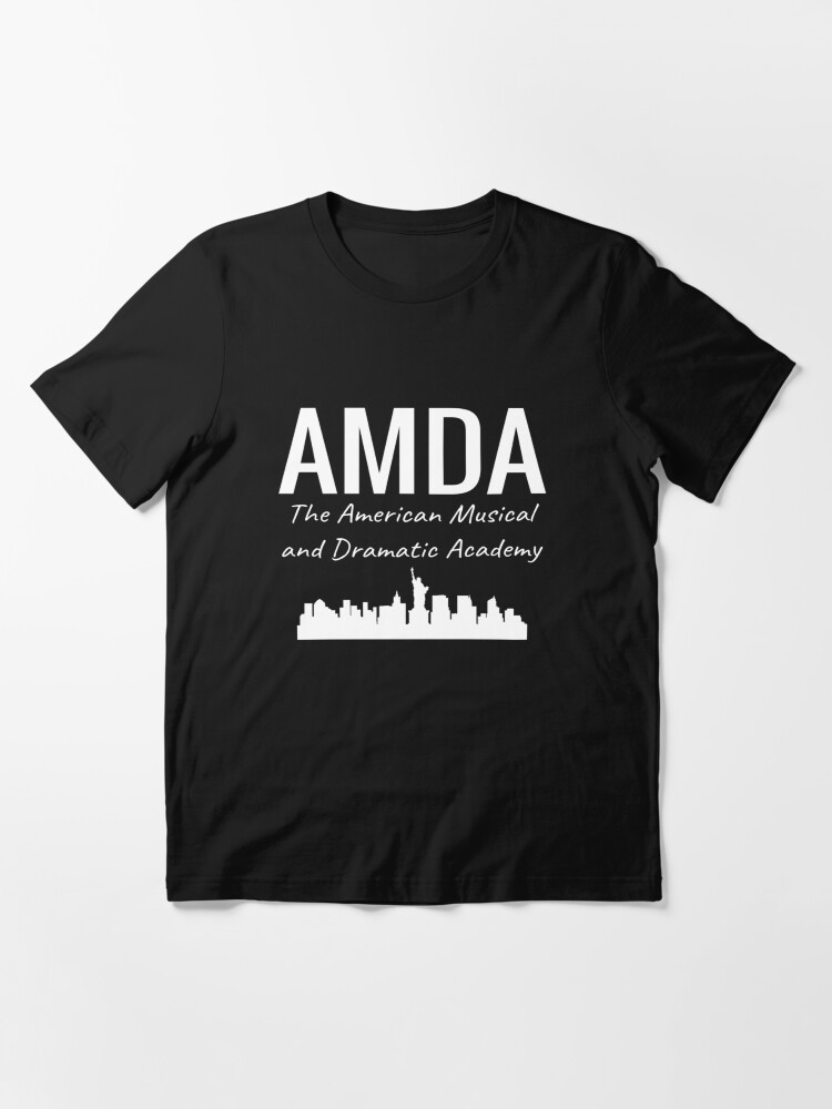 "AMDA NY Skyline (White Font)" T-shirt for Sale by amdasmm | Redbubble ...